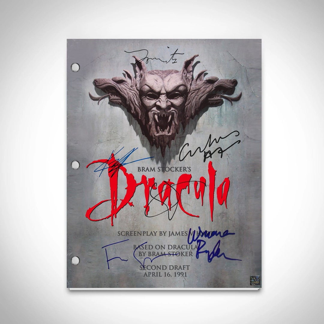 Dracula Bram Stokers Movie Script Limited Signature Edition - Etsy