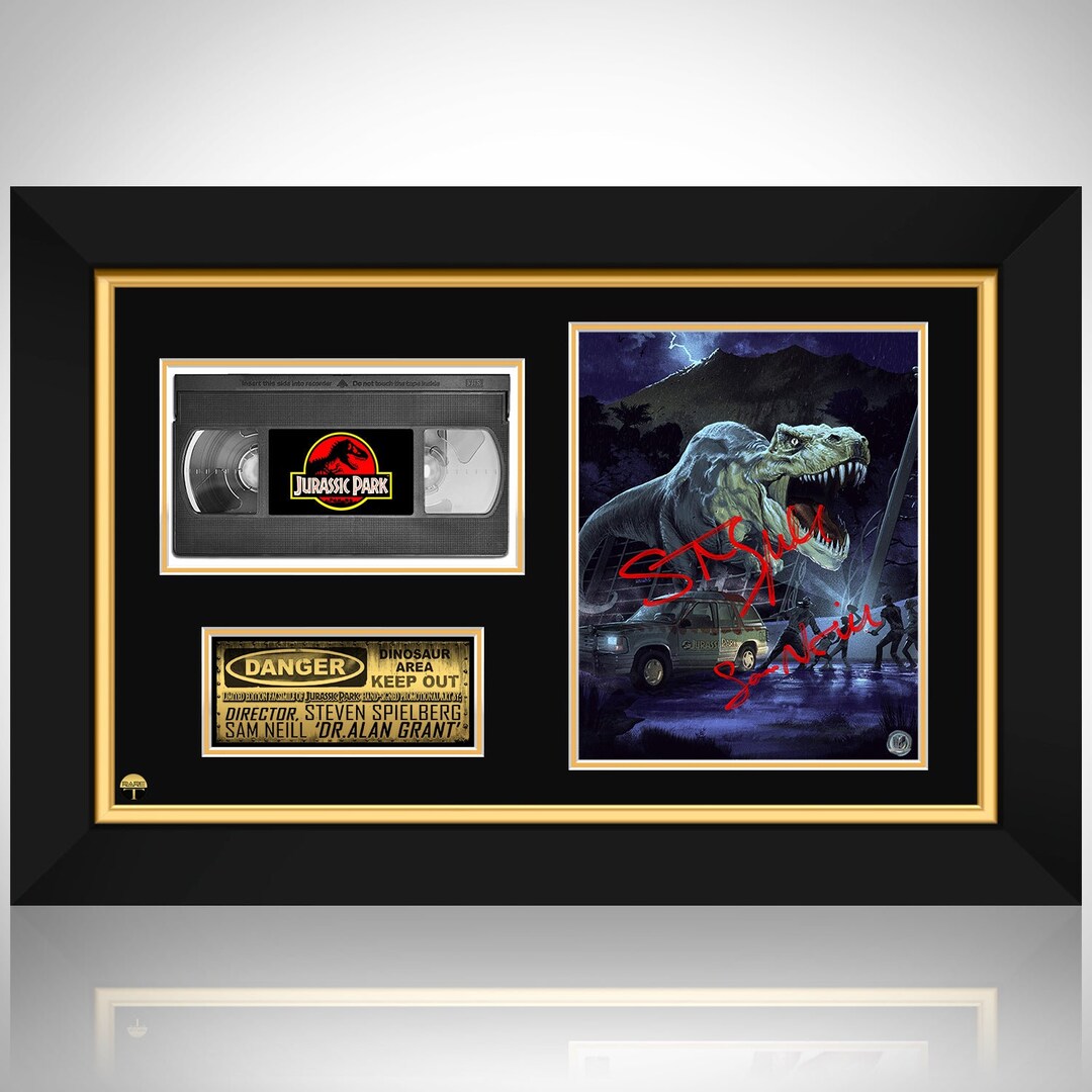 Jurassic Park Photo & VHS Limited Signature Edition Custom Frame - Etsy
