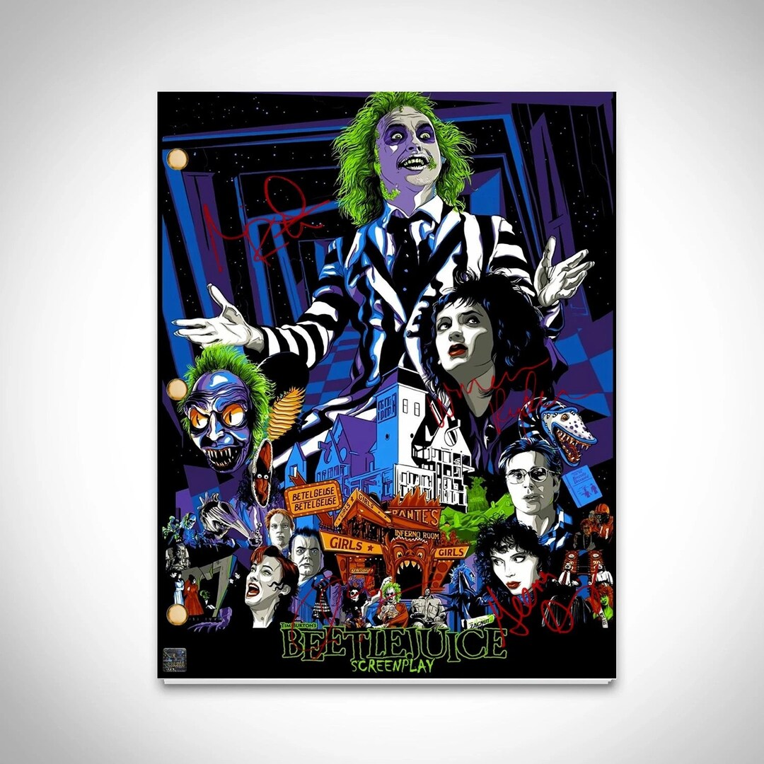 Beetlejuice Movie Script Limited Signature Edition - Etsy