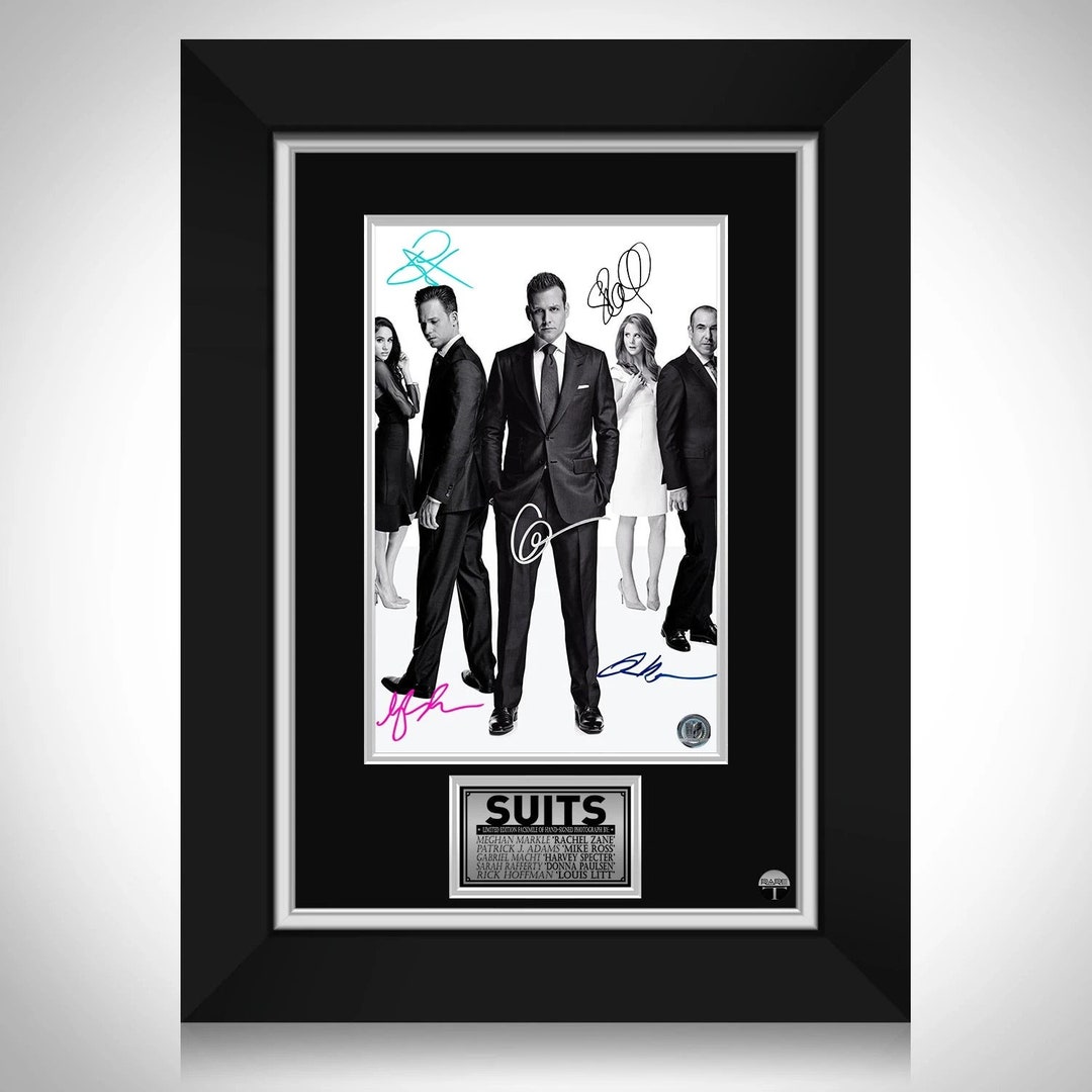 Suits Cast Photo Limited Signature Edition Custom Frame - Etsy