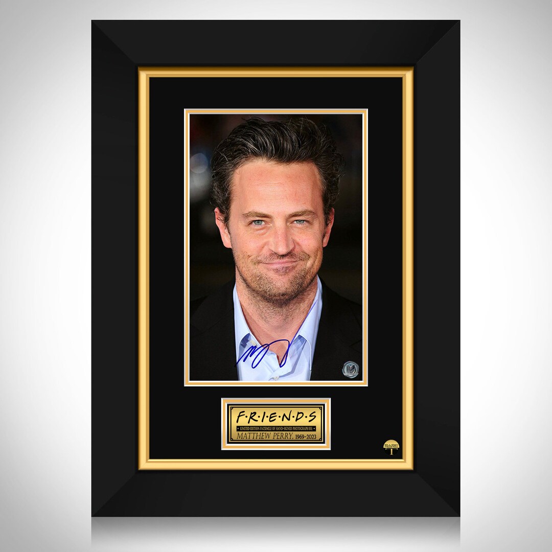 Friends Matthew Perry Memorial Photo Limited Signature Edition Custom ...