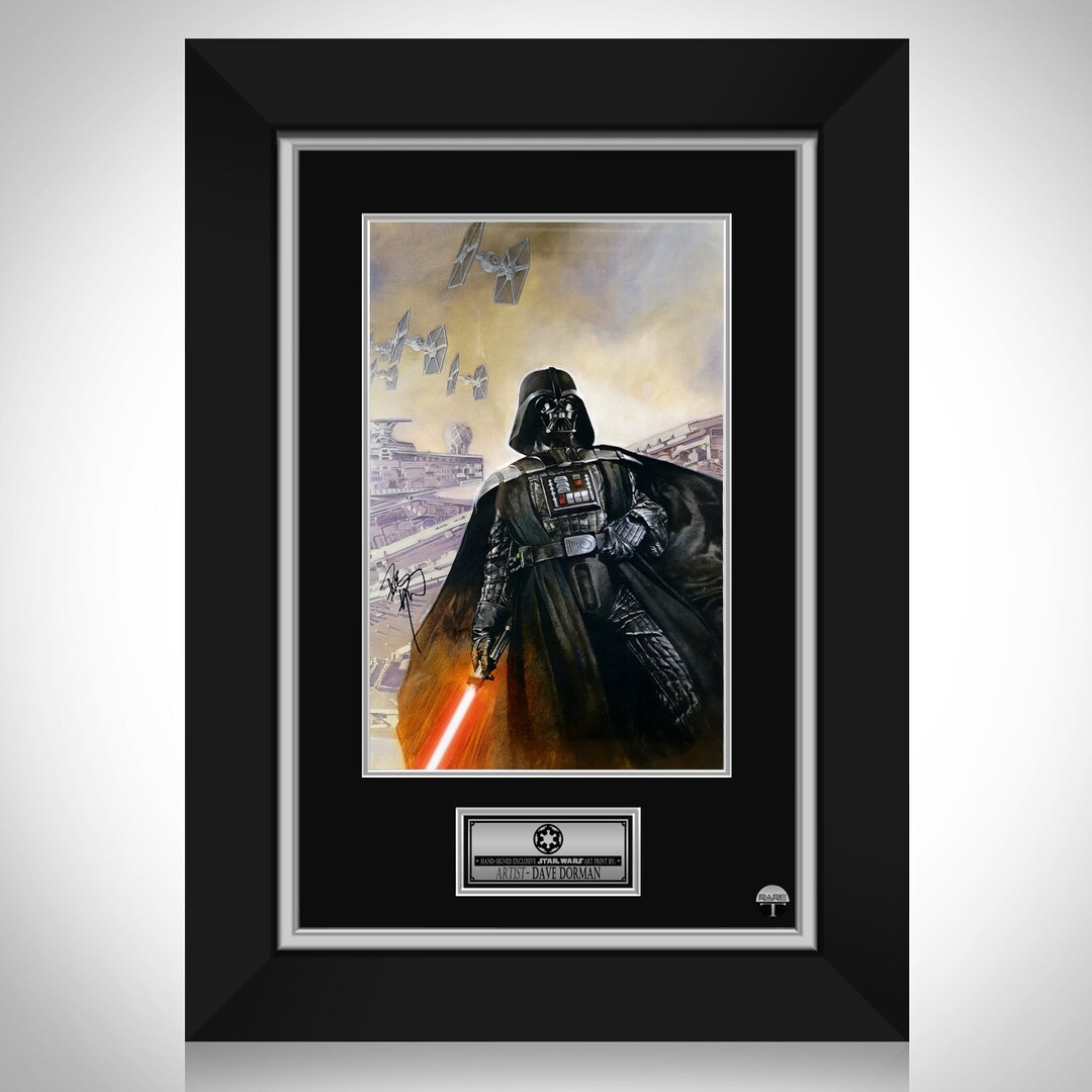 Star Wars Darth Vader & Tie Fighters Hand-signed Artwork - Etsy