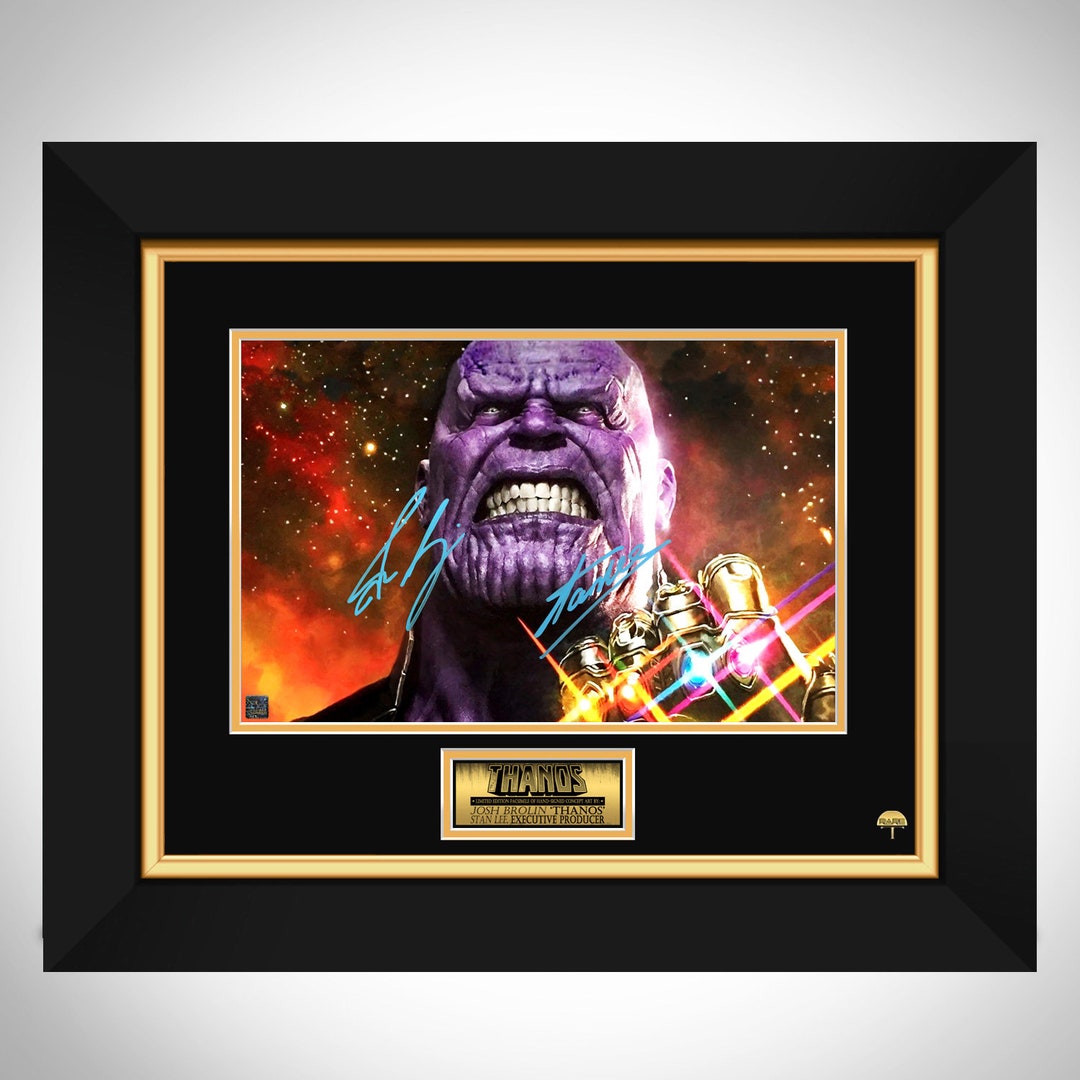 Thanos Infinity Gauntlet Photo Limited Signature Edition Custom Frame ...