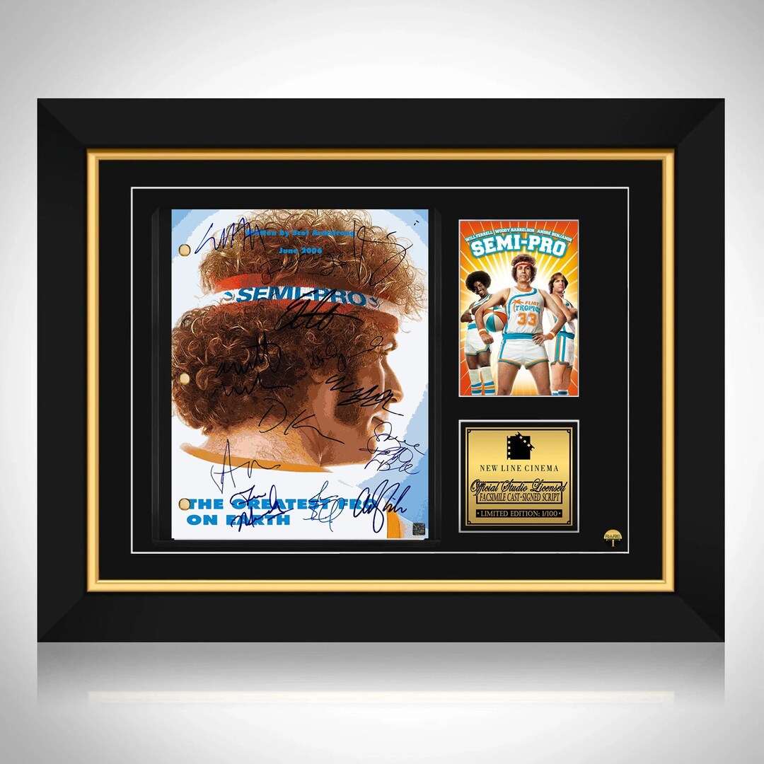Semi-pro Script Limited Signature Edition Custom Frame - Etsy