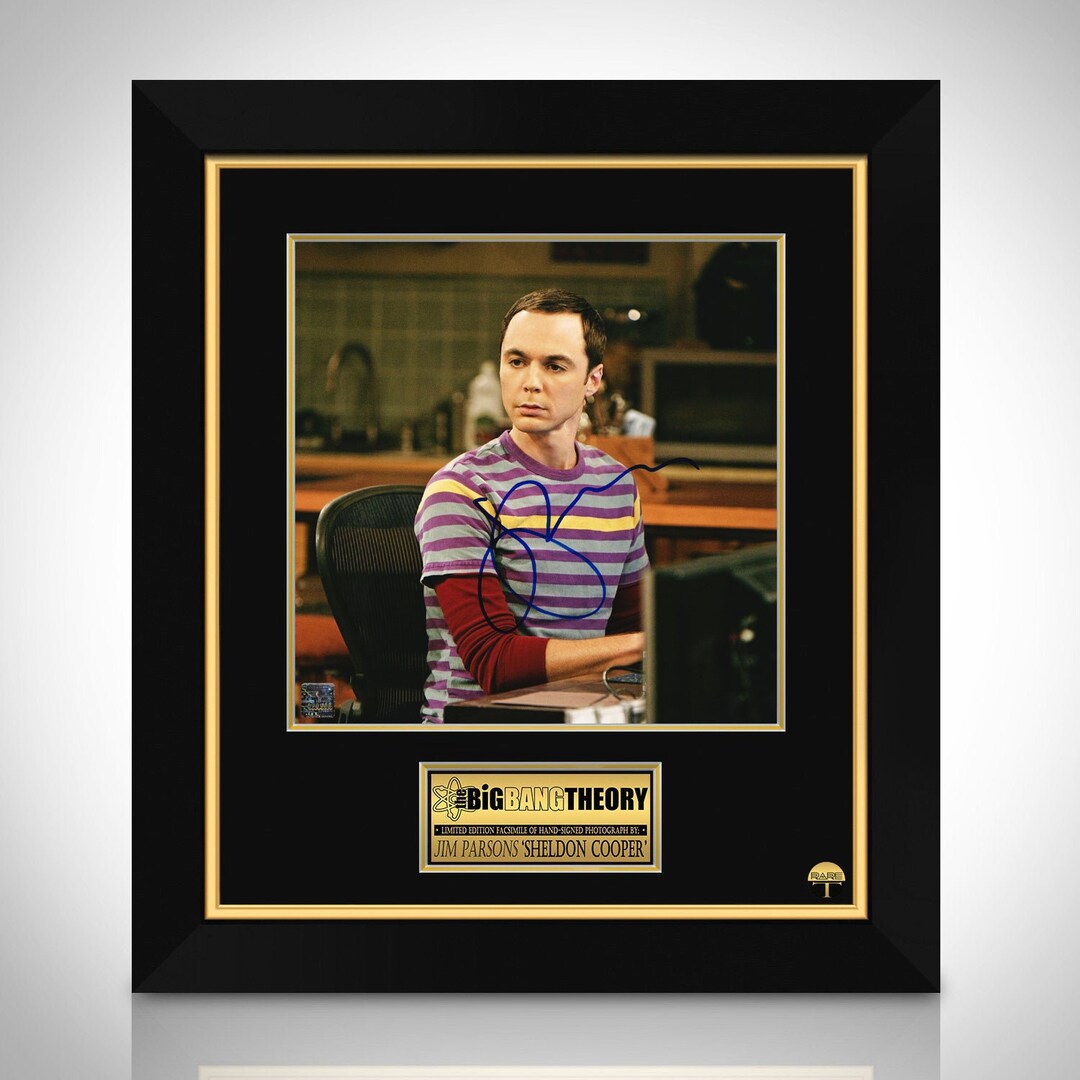 Sheldon Cooper Big Bang Theory Icon Photo Limited Signature Edition ...