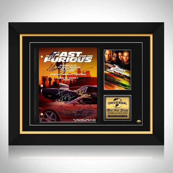 Fast and furious signed script - Etsy France