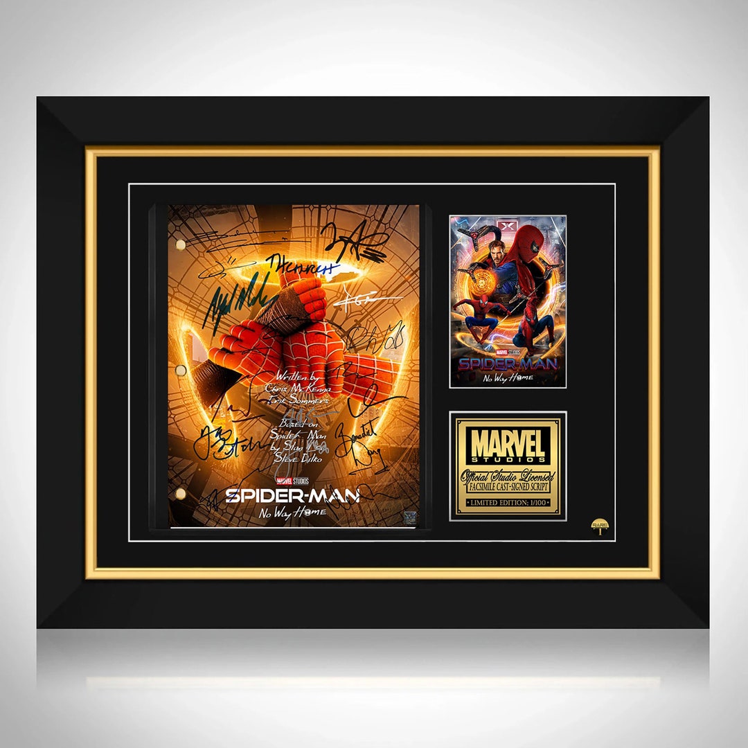 Spider-man No Way Home Transcript Limited Signature Edition Studio ...