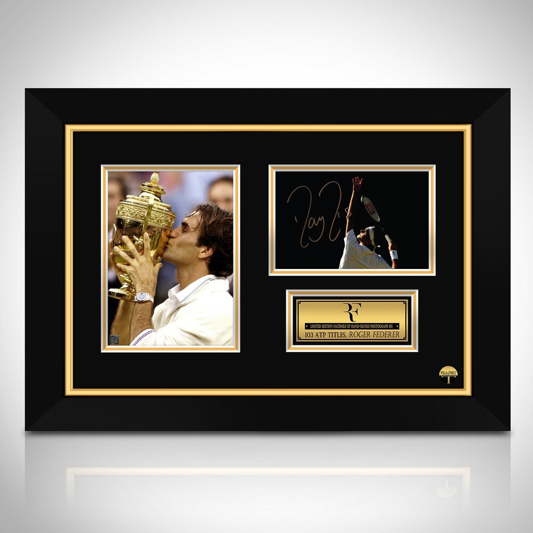Roger Federer Champion Legend Photo Limited Signature Edition Custom ...