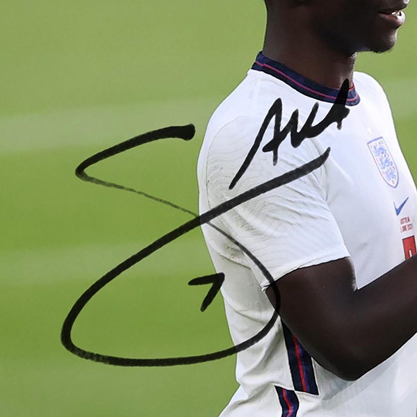 Jack Grealish & Bukayo Saka England Photo Limited Signature - Etsy ...