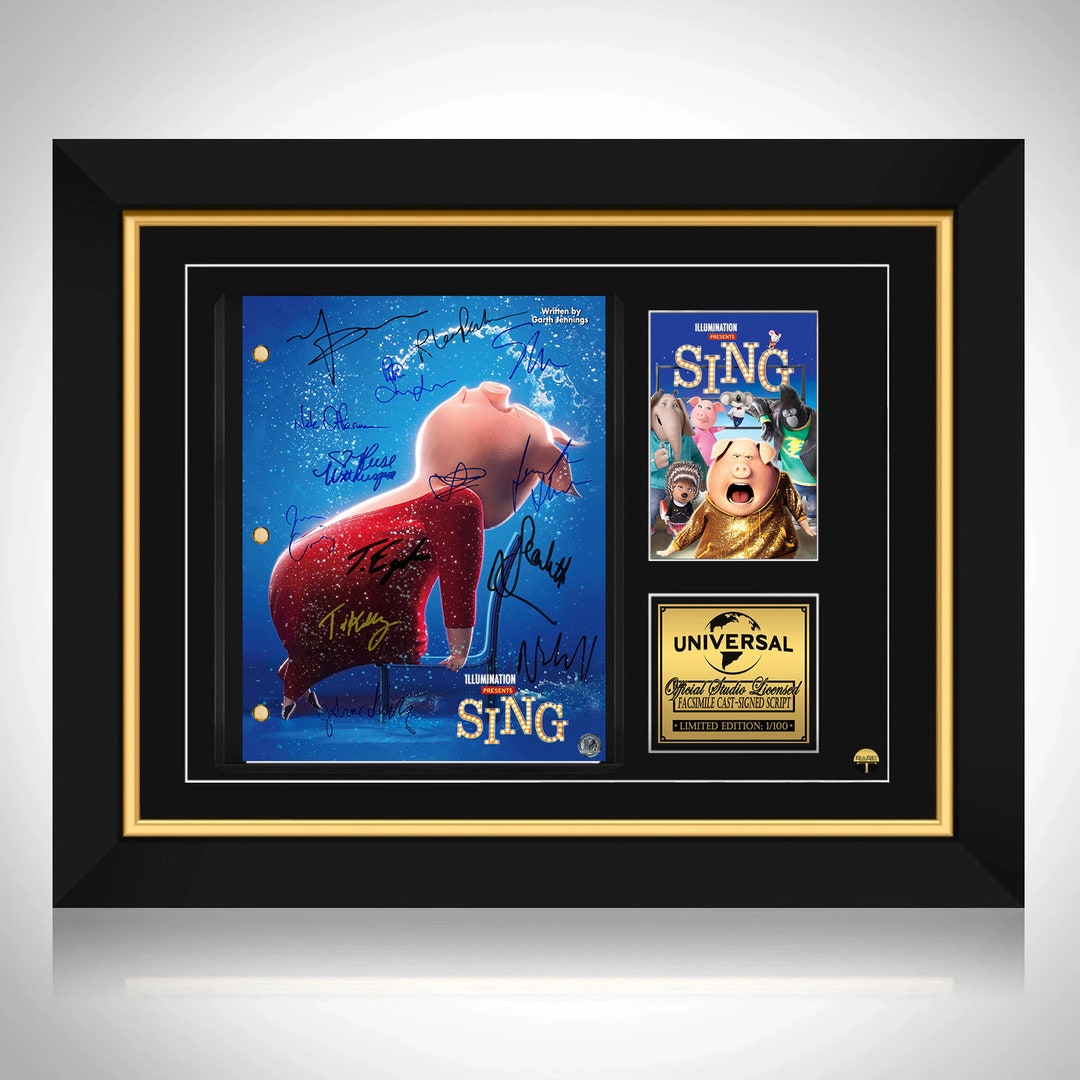 Sing Script Limited Signature Edition Custom Frame - Etsy Finland