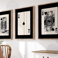 Custom Playing Card Wall Art, Personalized Gift for Friends, Trendy Ace ...