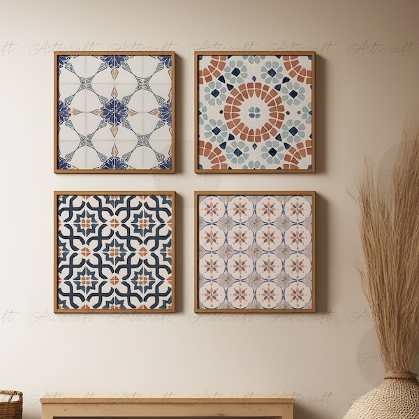 Moroccan Tile Wall Art - Etsy