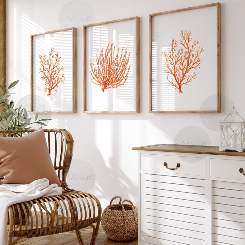 Coral Wall Art - Etsy