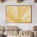 Horizontal Boho Sun Print, Yellow Sun, Watercolor Printable Sun ...