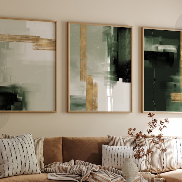 Abstract Modern Art 3 Piece - Etsy