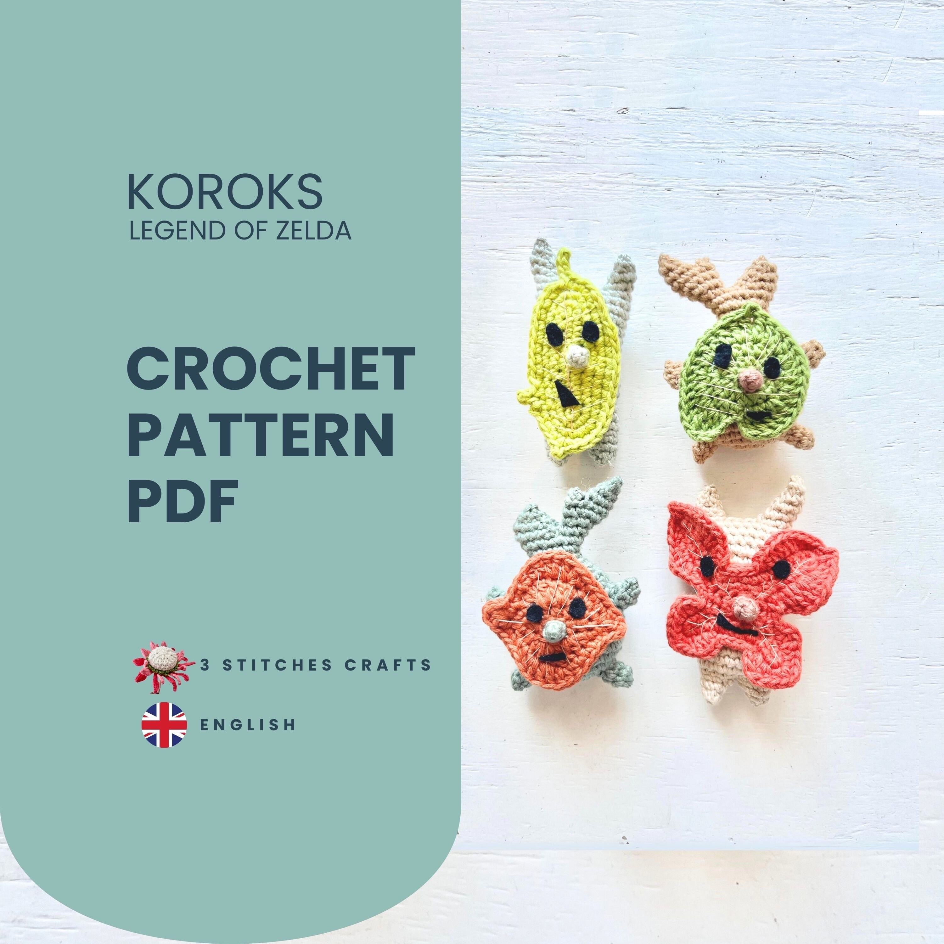 No Sew Korok Crochet Pattern. Legend of Zelda. Amigurumi Pattern. Games ...