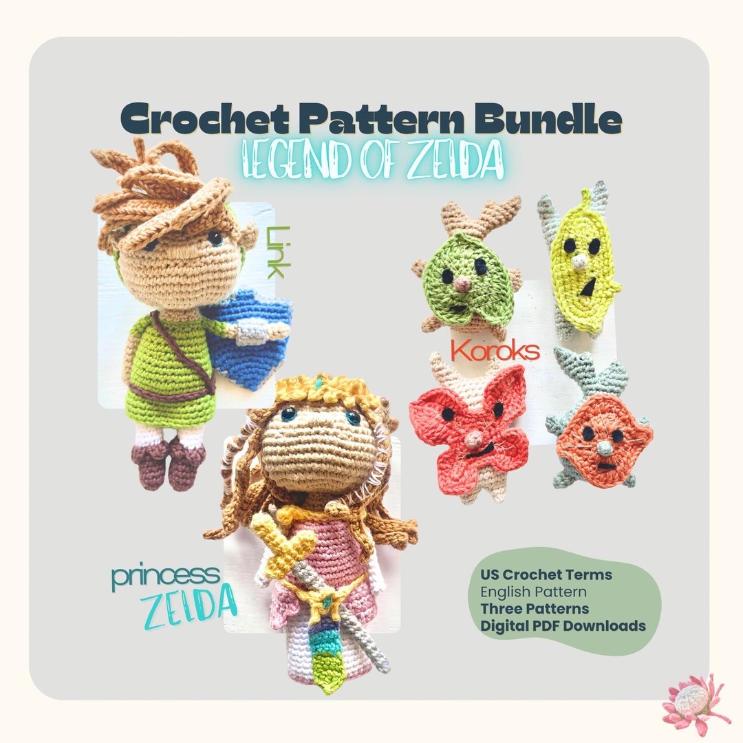 Legend of Zelda Characters. Crochet Pattern Bundle. Princess Zelda ...