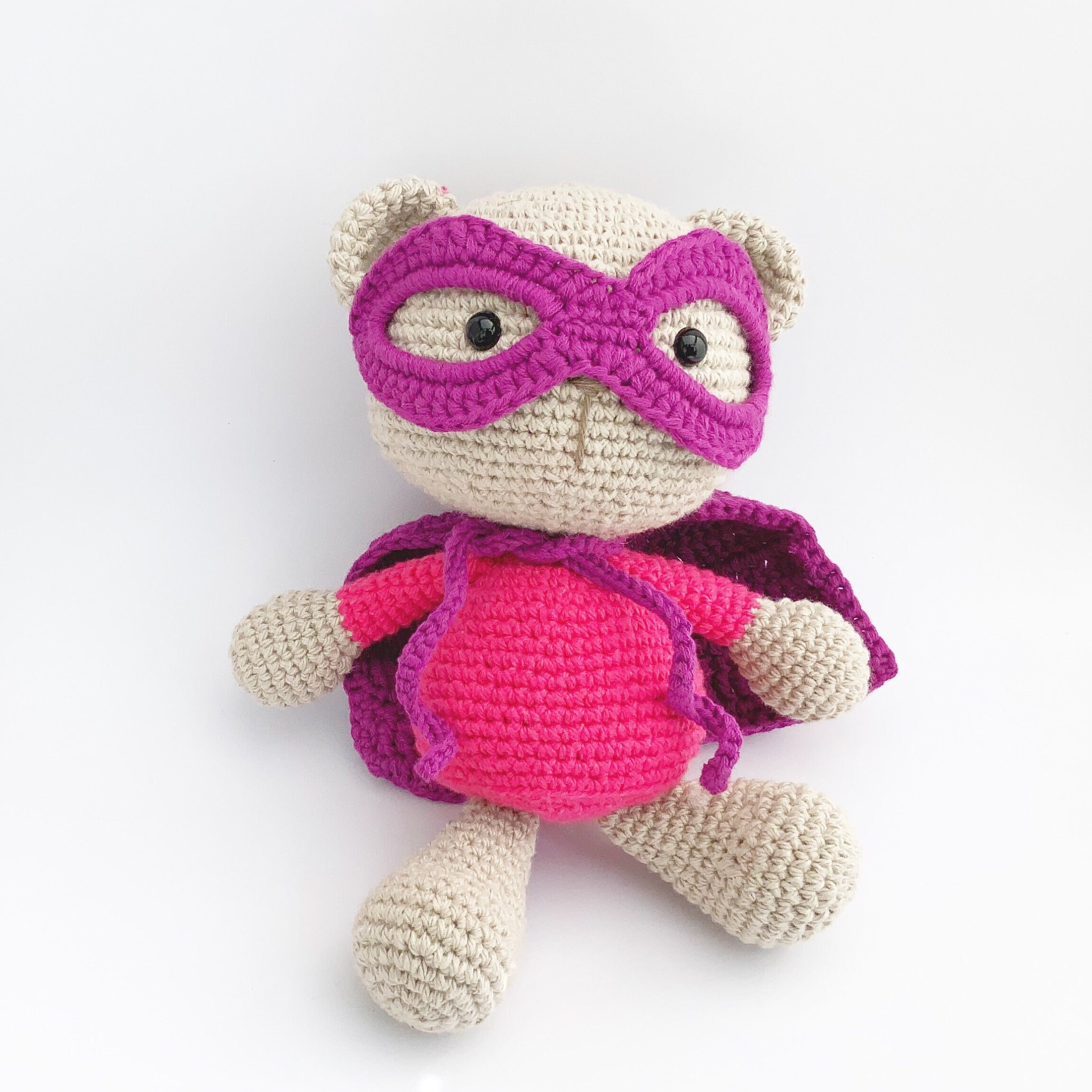 Superhero Teddy Bear Crochet Pattern. Amigurumi Pattern. Digital File ...
