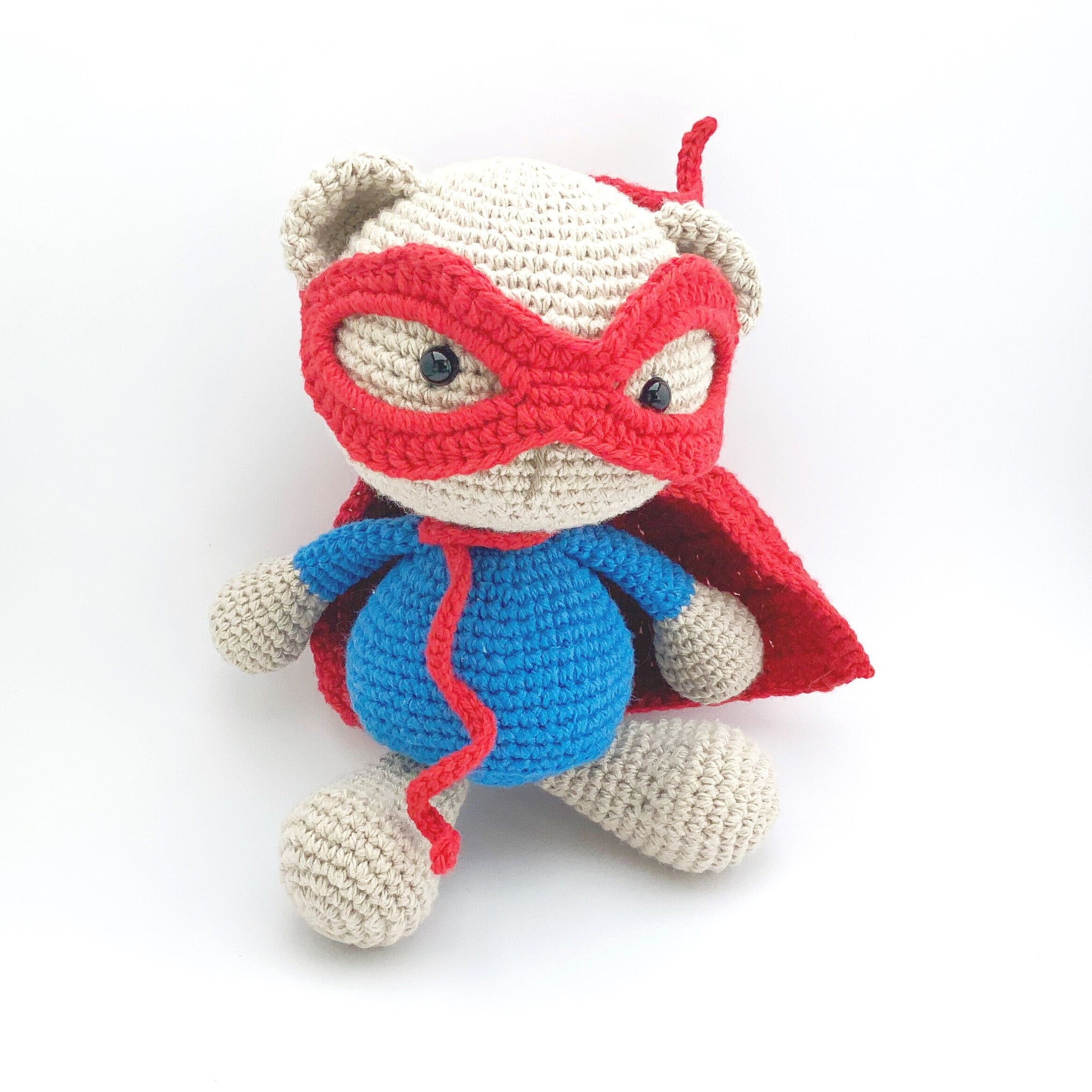 Superhero Teddy Bear Crochet Pattern. Amigurumi Pattern. Digital File ...