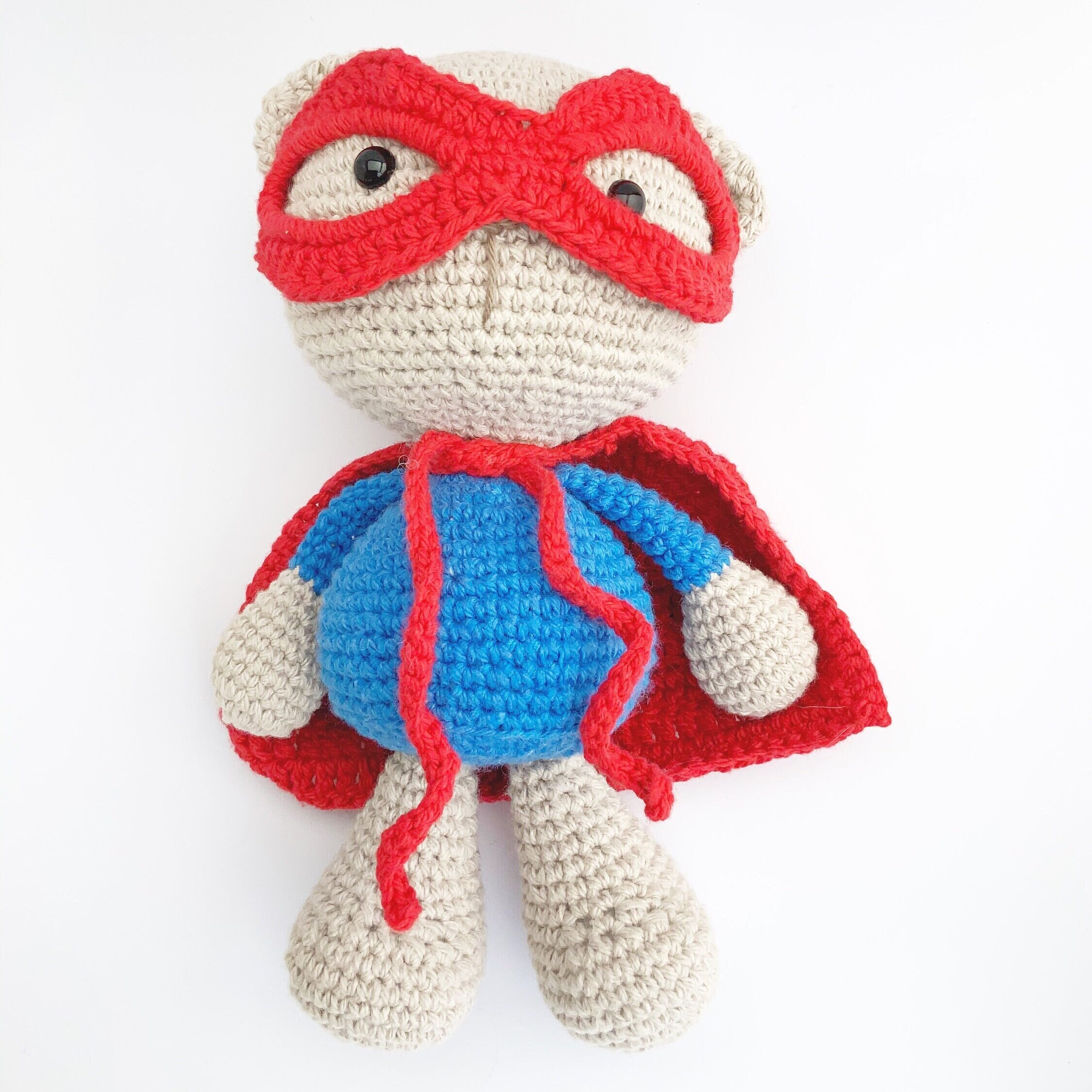 Superhero Teddy Bear Crochet Pattern. Amigurumi Pattern. Digital File ...
