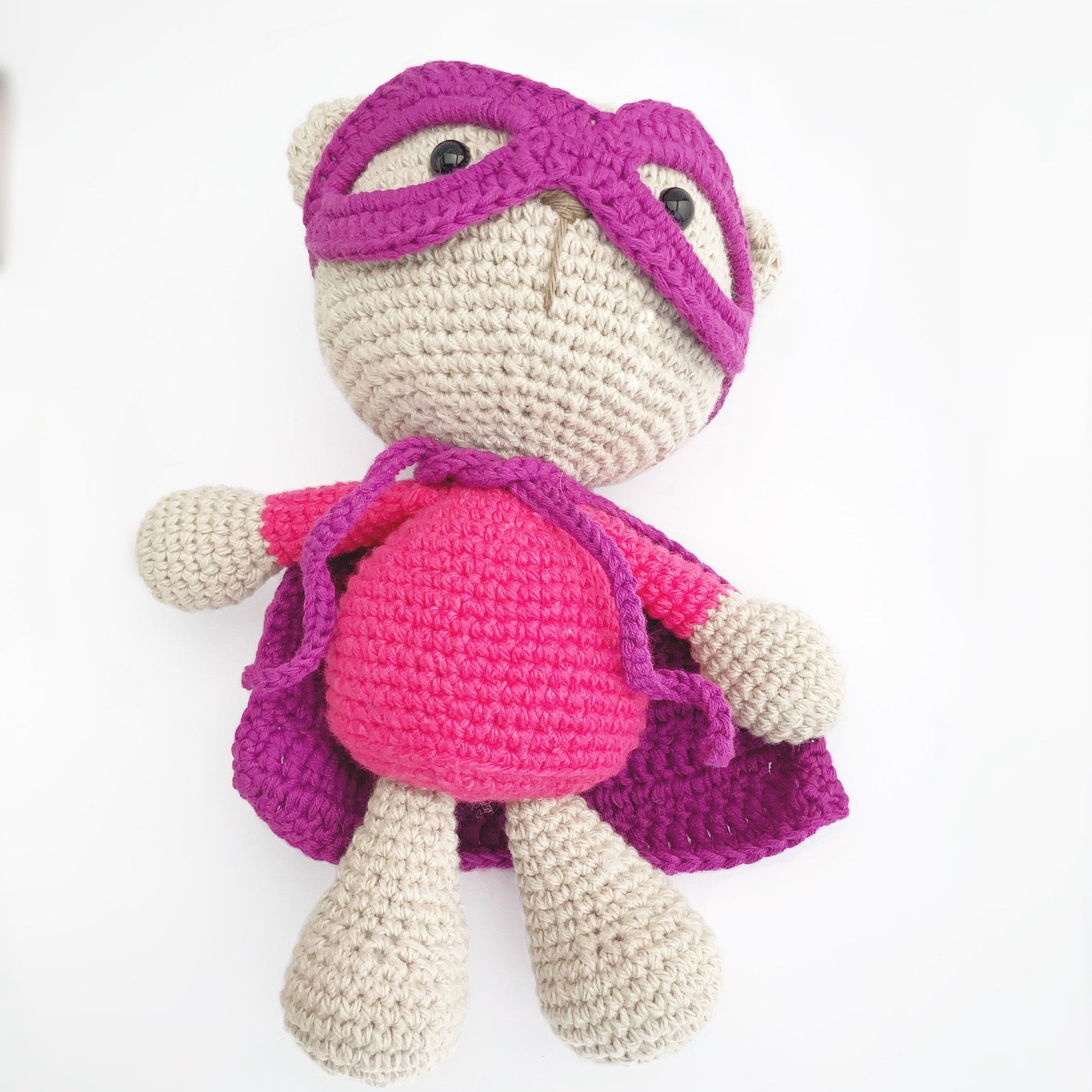 Superhero Teddy Bear Crochet Pattern. Amigurumi Pattern. Digital File ...