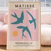 Henri Matisse Birds Print, Pink and Blue, Nature Animals, Modern ...