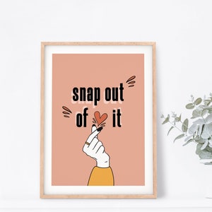 Arctic Monkeys Snap Out of It Print, Music Prints, Lyric Poster, Living ...