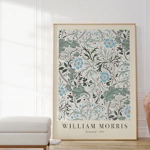 William Morris Seaweed Print, Flower Poster, Botanical Art, Kitchen ...