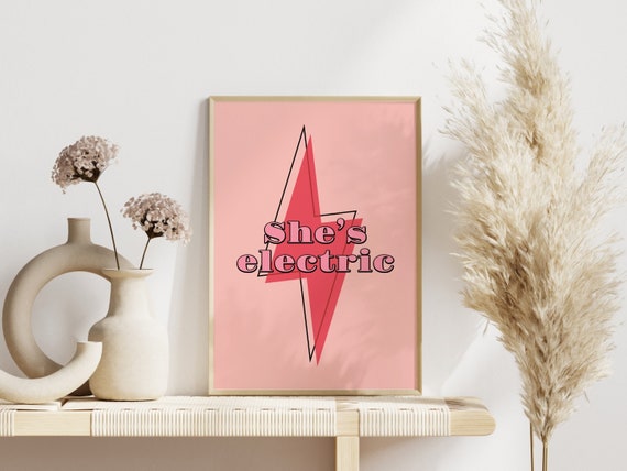 Oasis She's Electric Print Music Poster Song Lyrics - Etsy
