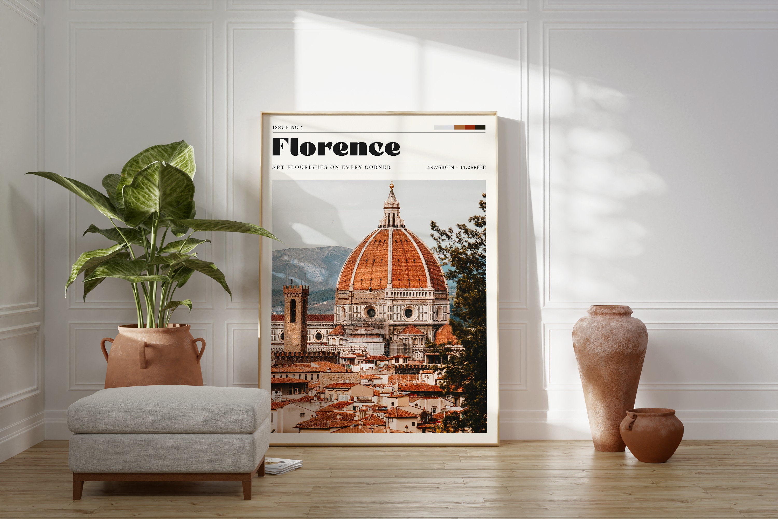 Florence Print, Italian Wall Print, Colourful Wall Art, Florence Poster ...