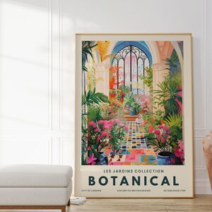 Colourful Flower Poster, Indoor Plants, Botanical Garden Collection ...