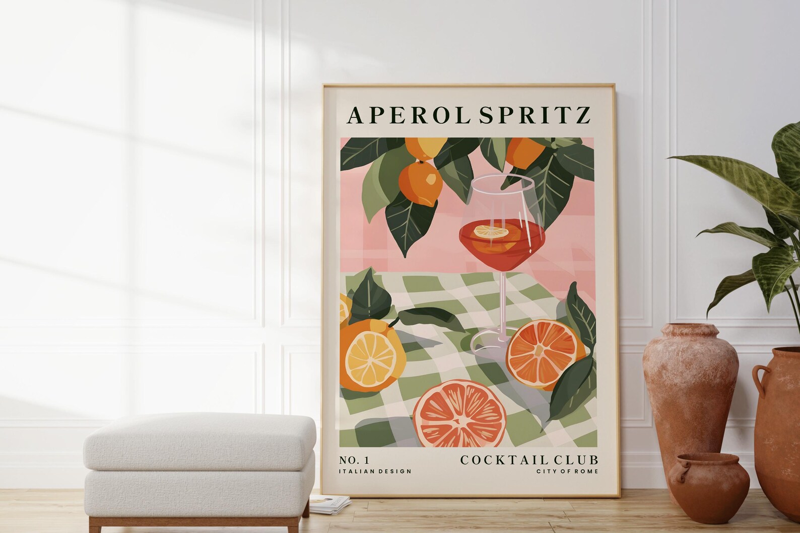 Aperol Spritz Cocktail Print, Orange Fruit Art, Alcohol Print, Kitchen ...