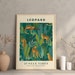 Leopard and Jungle Plant Print, Animal Wall Art, Flower Prints, Living ...