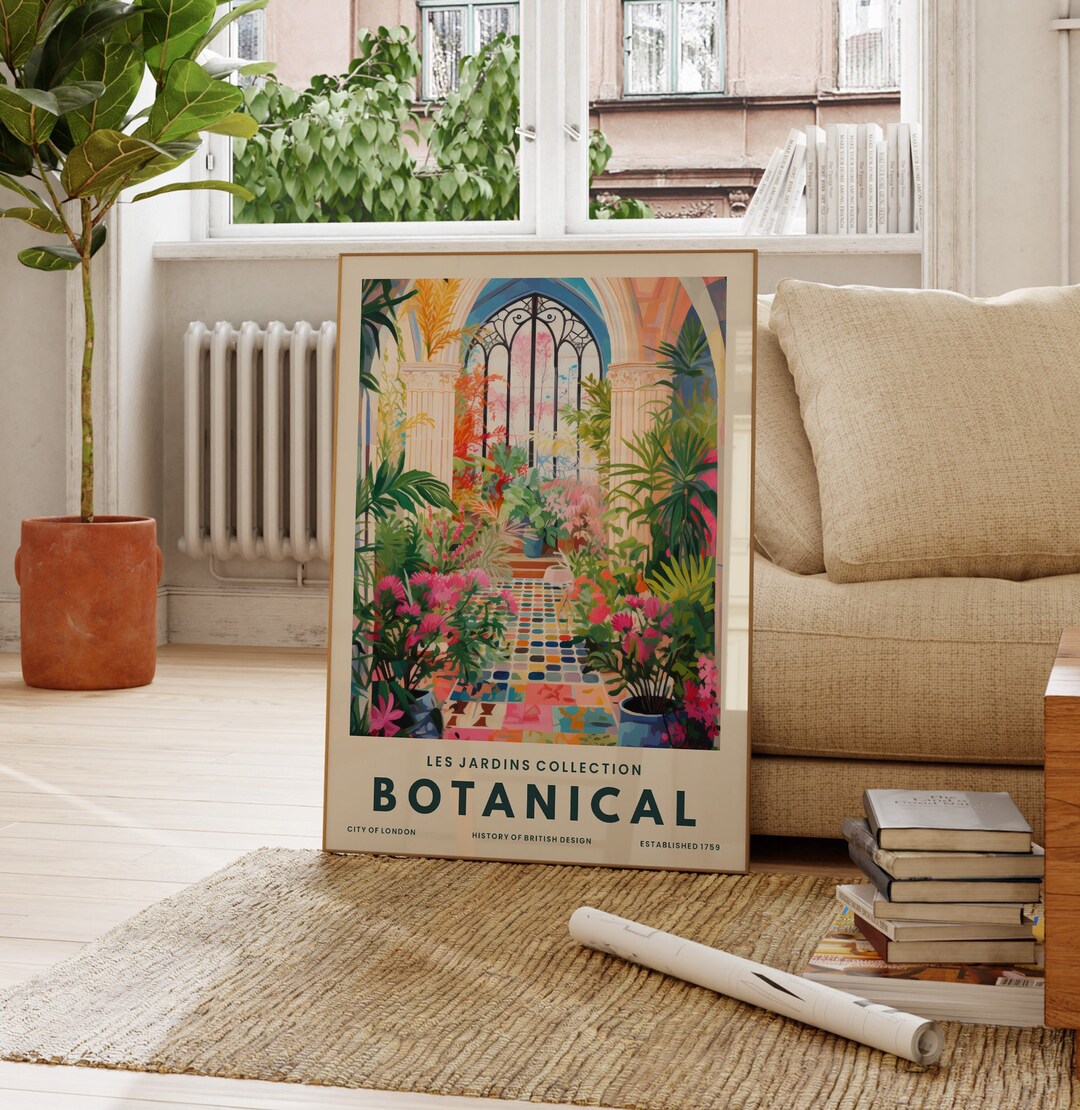 Colourful Flower Poster, Indoor Plants, Botanical Garden Collection ...