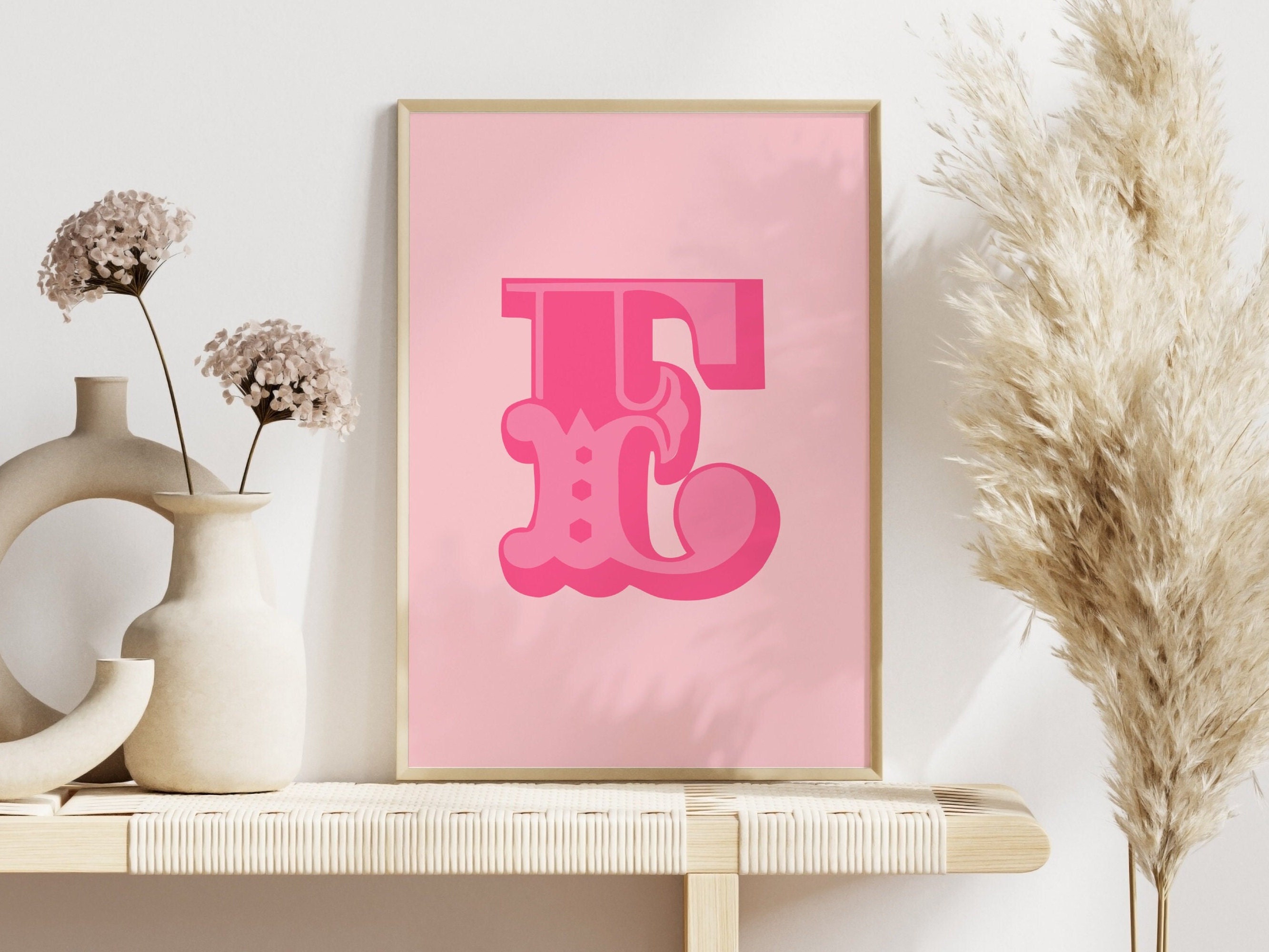 Personalised Colourful Letter Print Gift for Friend Custom - Etsy UK