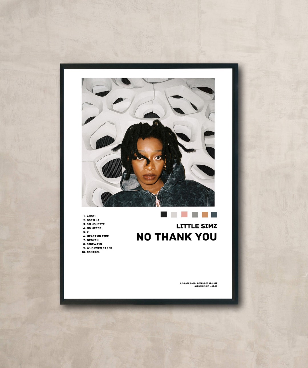LITTLE SIMZ No Thank YOU Album Poster - Etsy