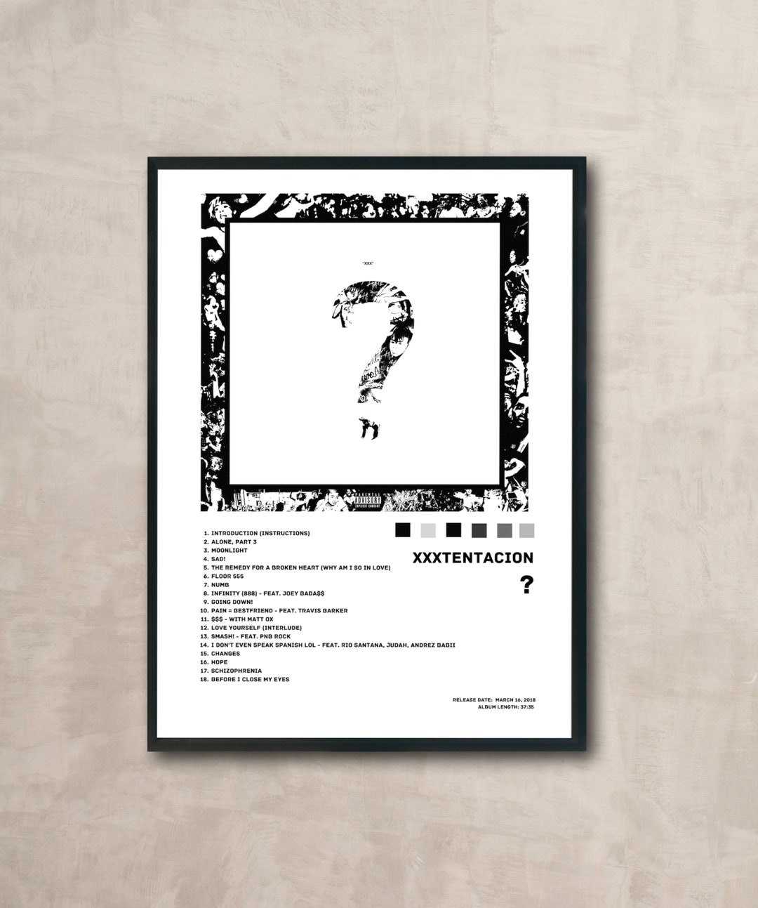 XXXTENTACION Album Poster - Etsy