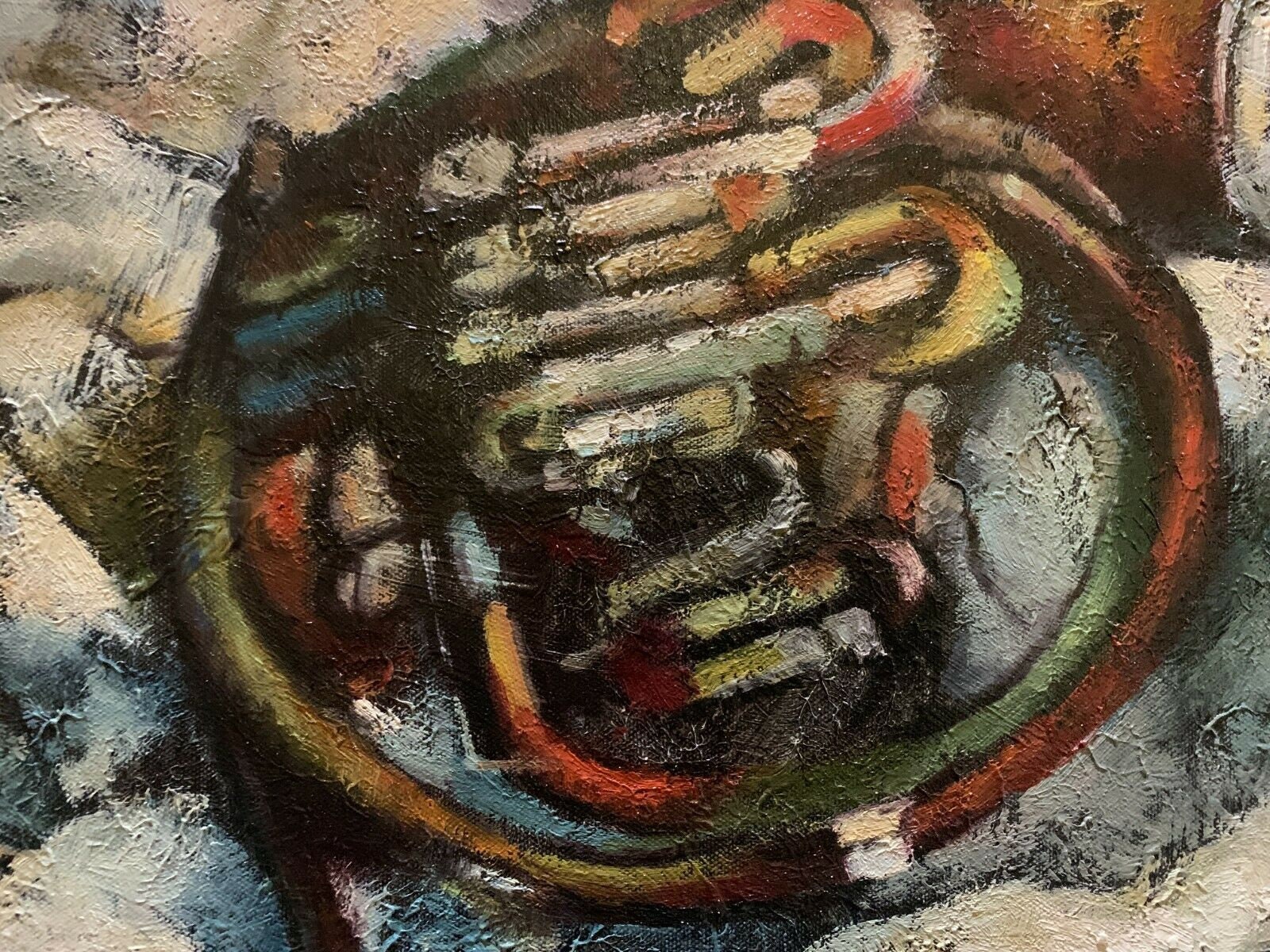 Still Life Abstract Instrument Painting Oil Painting on Canvas / Still ...