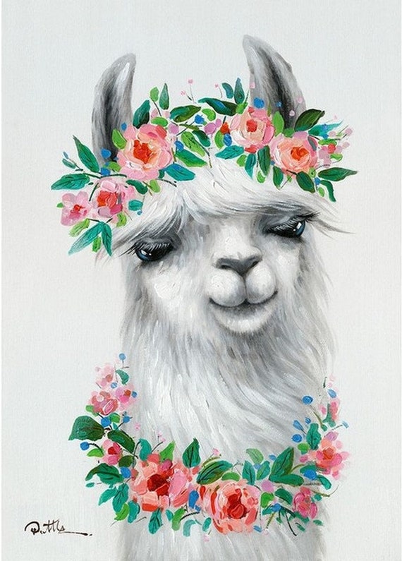 Llama Painting Llama Wall Art For Sale Fine Art America