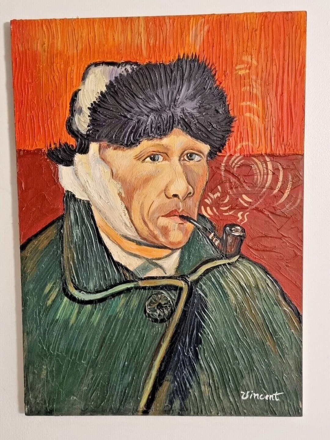 Portrait After Van Gogh Oil Painting on Canvas - Etsy