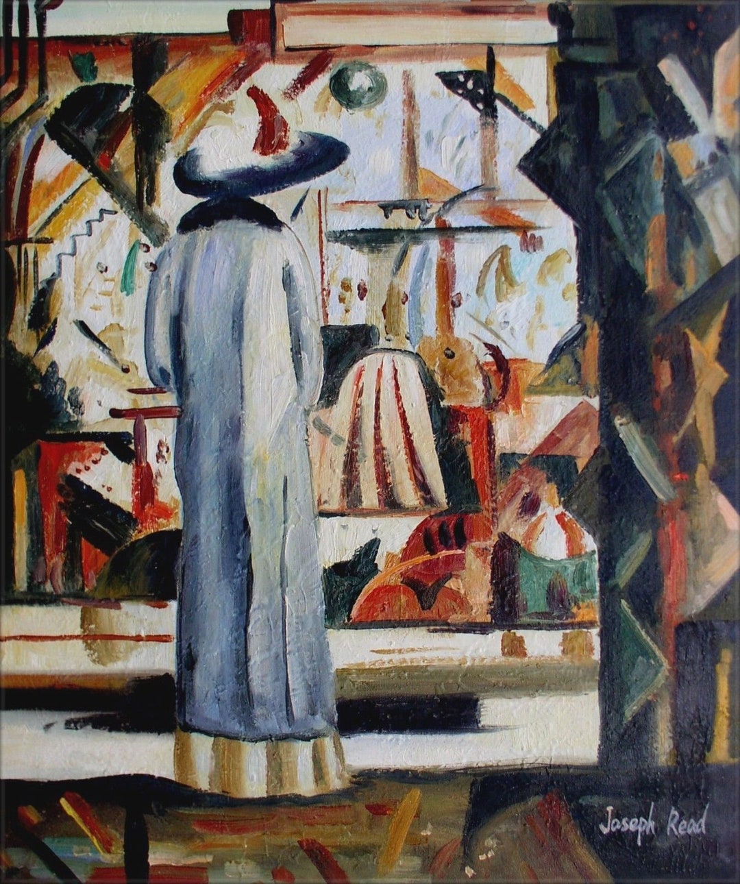 Abstract Portrait Woman Painting Oil on Canvas / Abstract Figure Woman ...