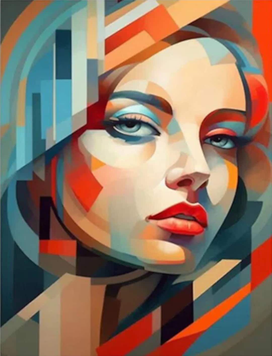 Portrait Woman Painting Oil Painting on Canvas / Woman Figure Oil ...