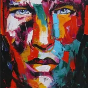 Face Man Portrait Painting Oil on Canvas / Figure Man Oil Painting on ...