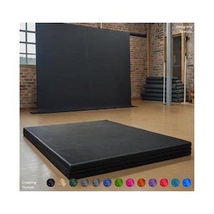 Gymnastics Gym Crash Mat, Black Landing, Tumbling, Safety Exercise Mat ...