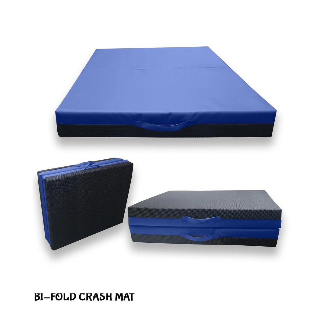 Navy Blue Bi-fold Crash Mat: 10cm Thick Non-slip Gym Landing Mat - Etsy