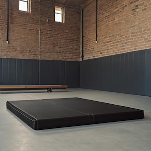 Gymnastics Gym Crash Mat, Black Landing, Tumbling, Safety Exercise Mat ...