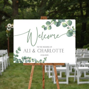 Custom Wedding Welcome Sign Custom Wedding Welcome Board Custom Wedding ...