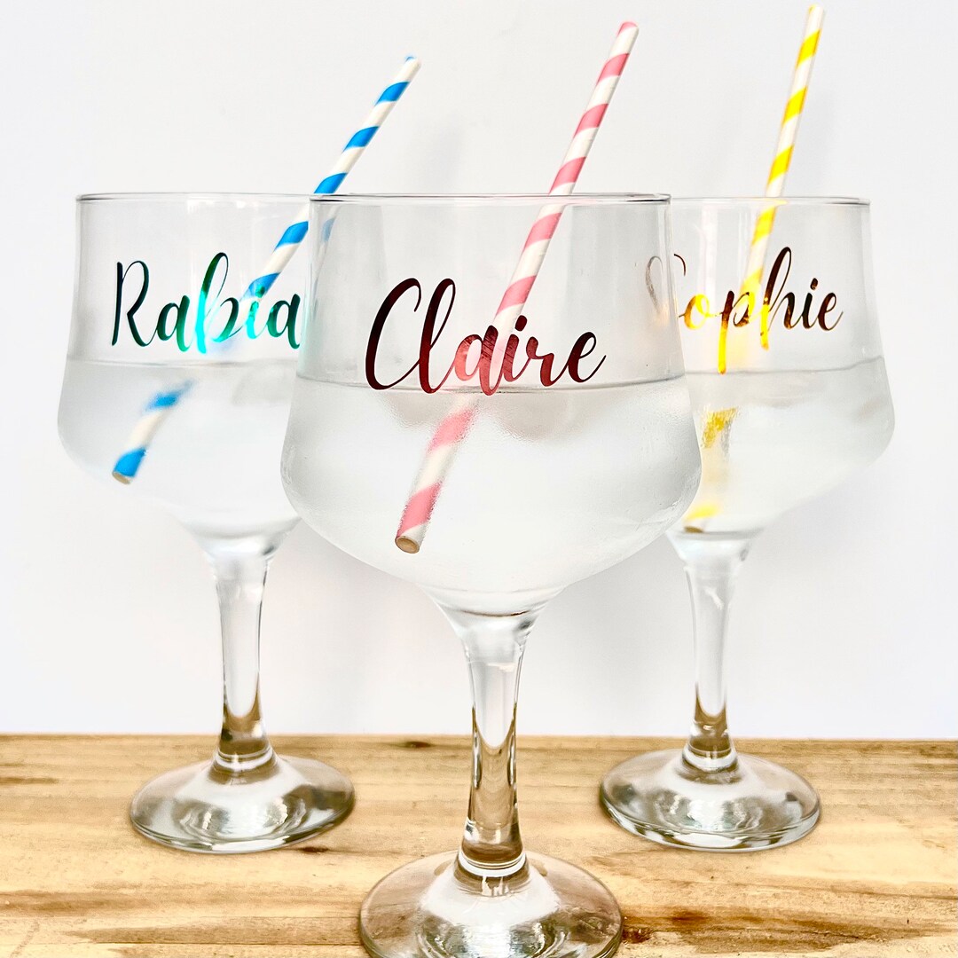 Personalised Gin Glass Custom Luxury Gin Glass Personalised Glasses for ...