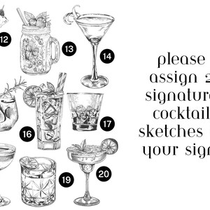 Royal Blue Signature Drinks Sign | Wedding Signature Cocktails Sign ...