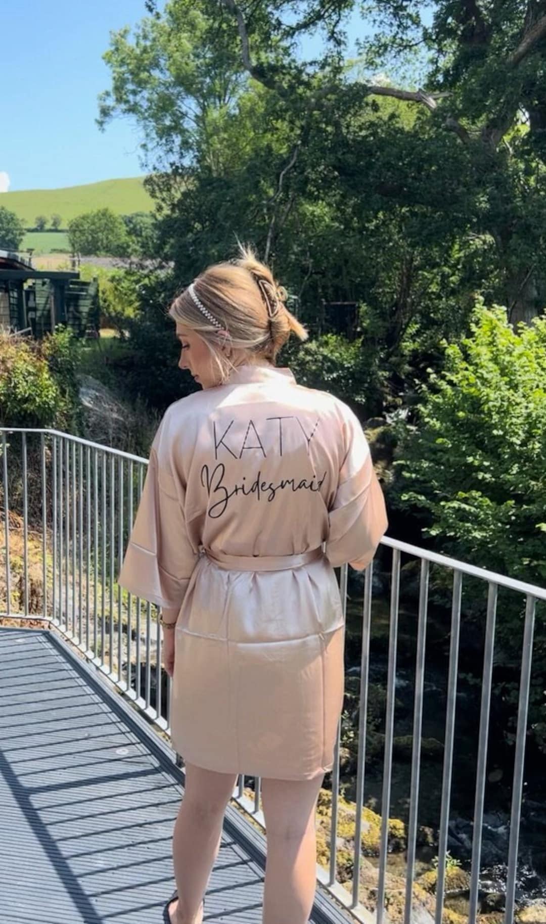 Personalised Bridal Robes Custom Bridesmaid Robes Personalised Satin ...